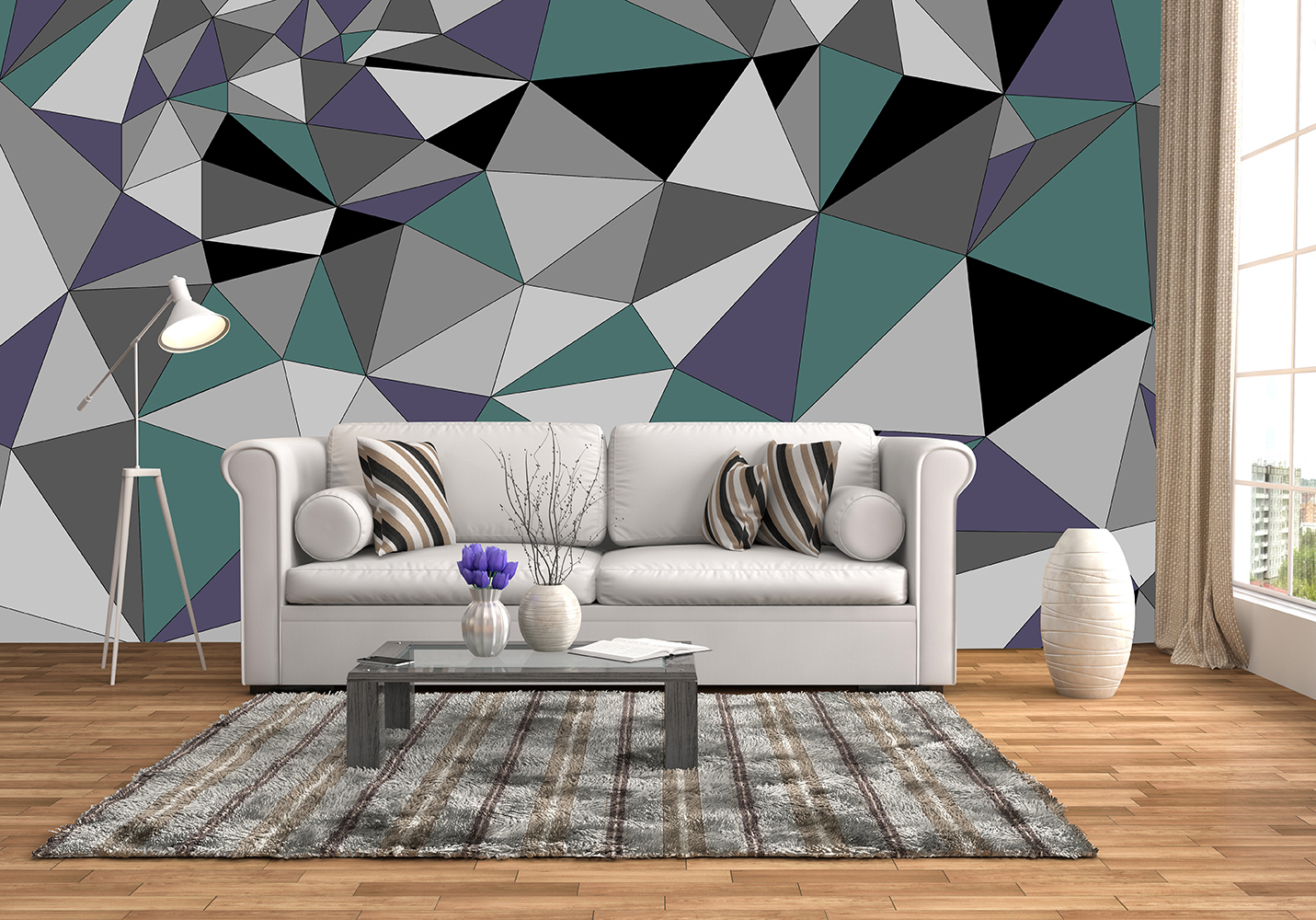 Art Polygons wall mural